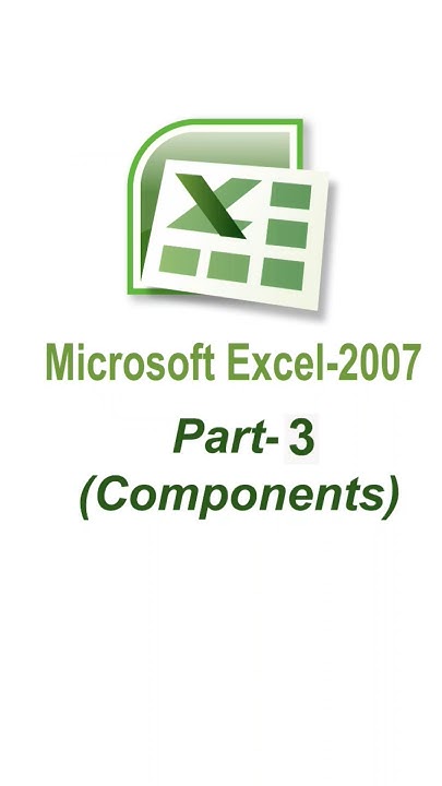 #Excel part-3(Components)#excel - YouTube
