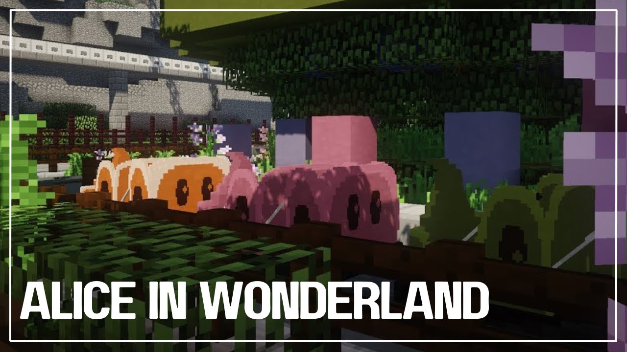 Alice in Wonderland (Disneyland Minecraft Ride) - YouTube