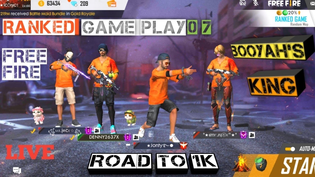 # Best heroic gameplay...free fire live stream..720p - YouTube