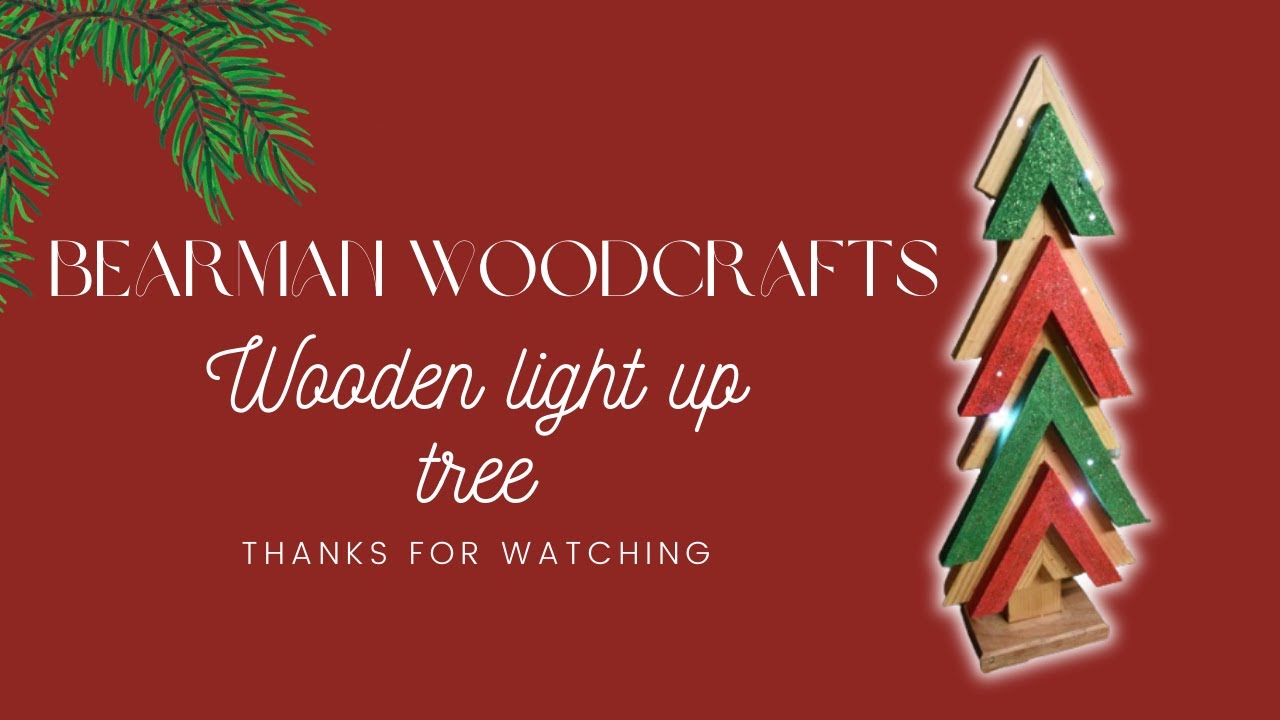 DIY Christmas tree made from recycled wood - YouTube