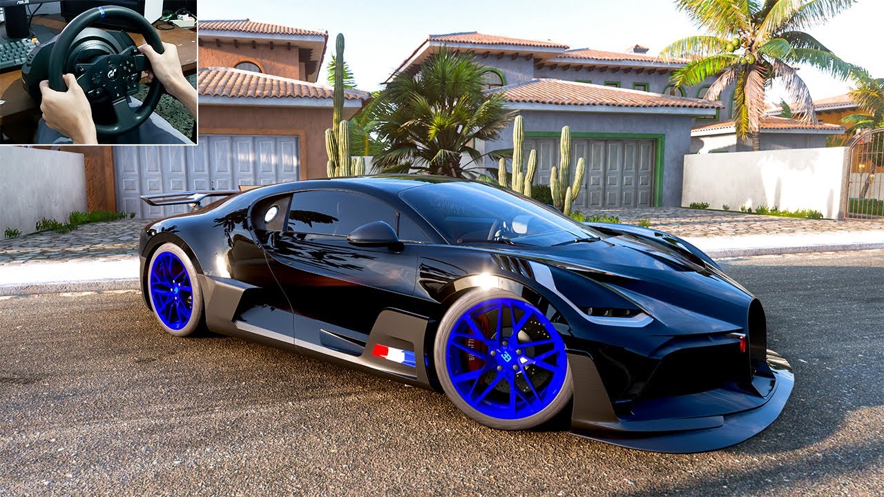 BUGATTI DIVO Jet Black - Forza Horizon 5 | Thrustmaster T300RS Gameplay ...