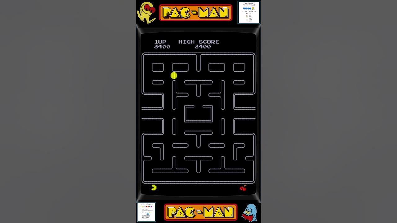 #pacman Demo of the Classic Arcade Game Pac-Man - YouTube