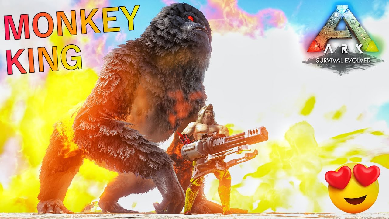 Demonic Mesopithecus Monkey King Taming 🔥🔥 : ARK Survival Evolved ...