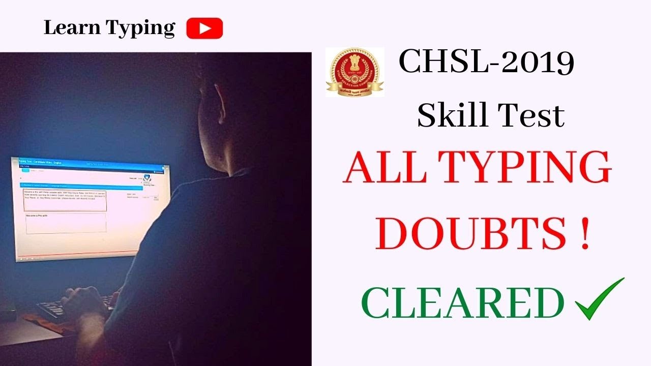 Last minute typing tips - SSC CHSL 2019 - English #learntyping # ...