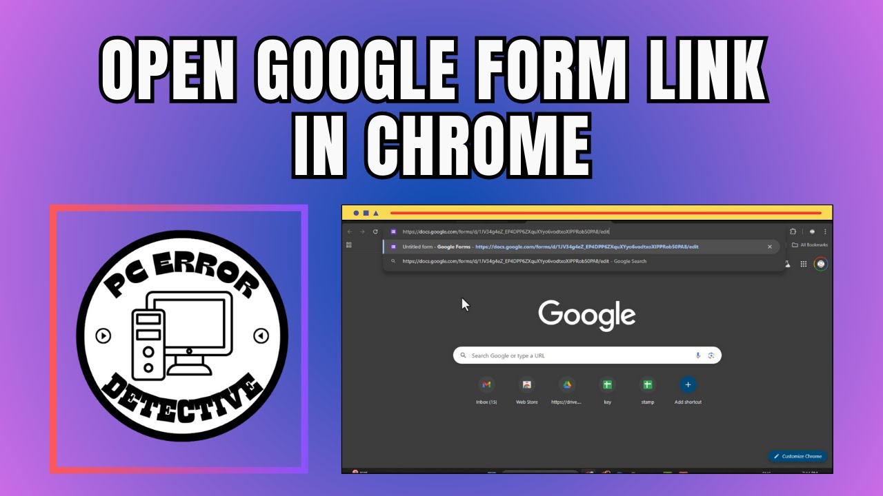 How to Open Google Form Link in Chrome - Full Guide (2025) - YouTube