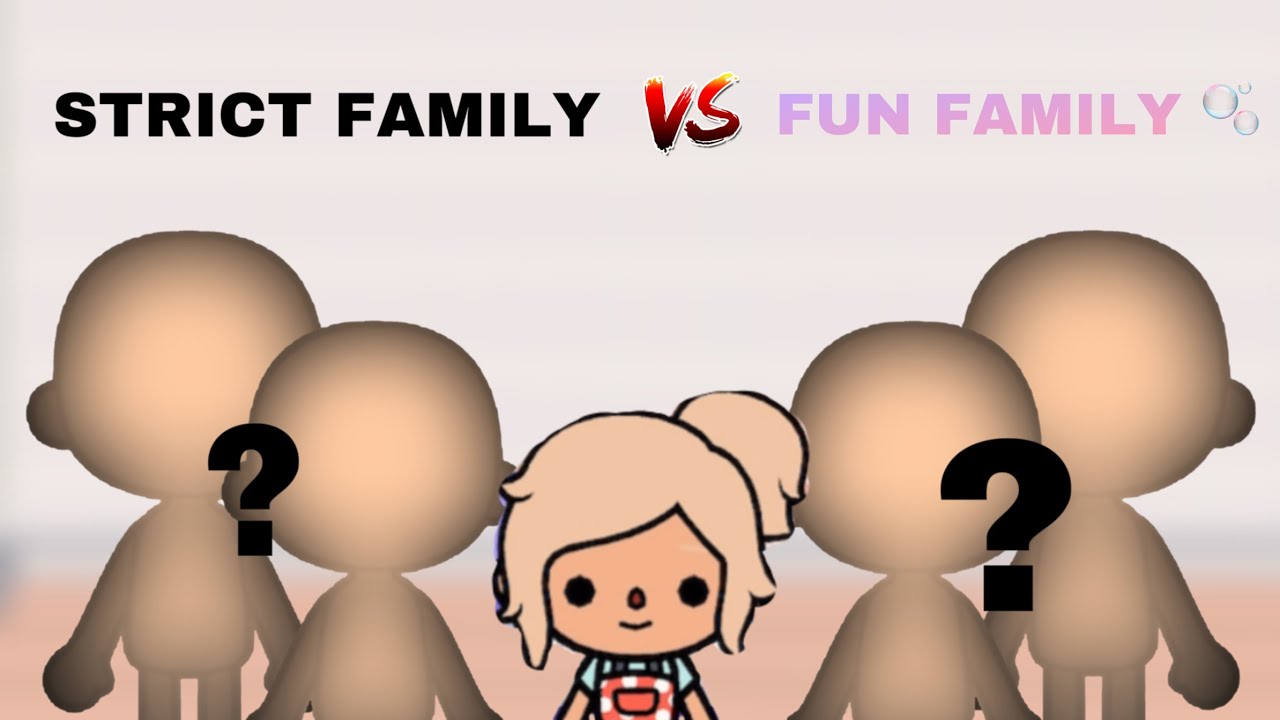 STRICT FAMILY VS FUN FAMILY! - toca life world { cloud mahra vlogs ...