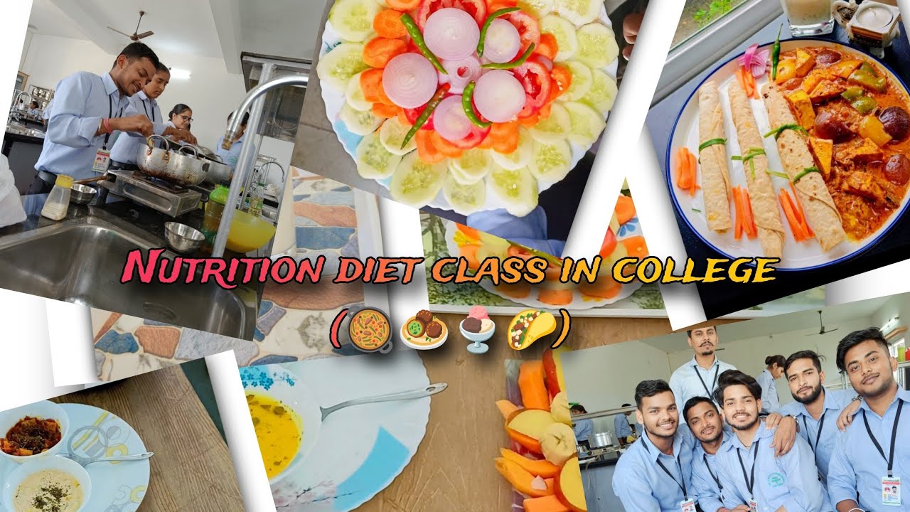 Nutrition diet 🥘🧆class in college with friends..! #video #nutrition # ...