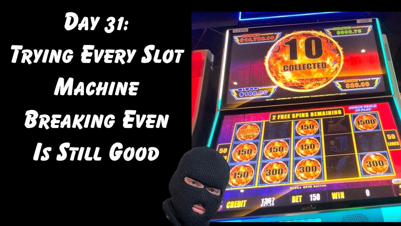 Day 31: Trying Every Slot Machine - Lightning Link Tiki Fire - YouTube