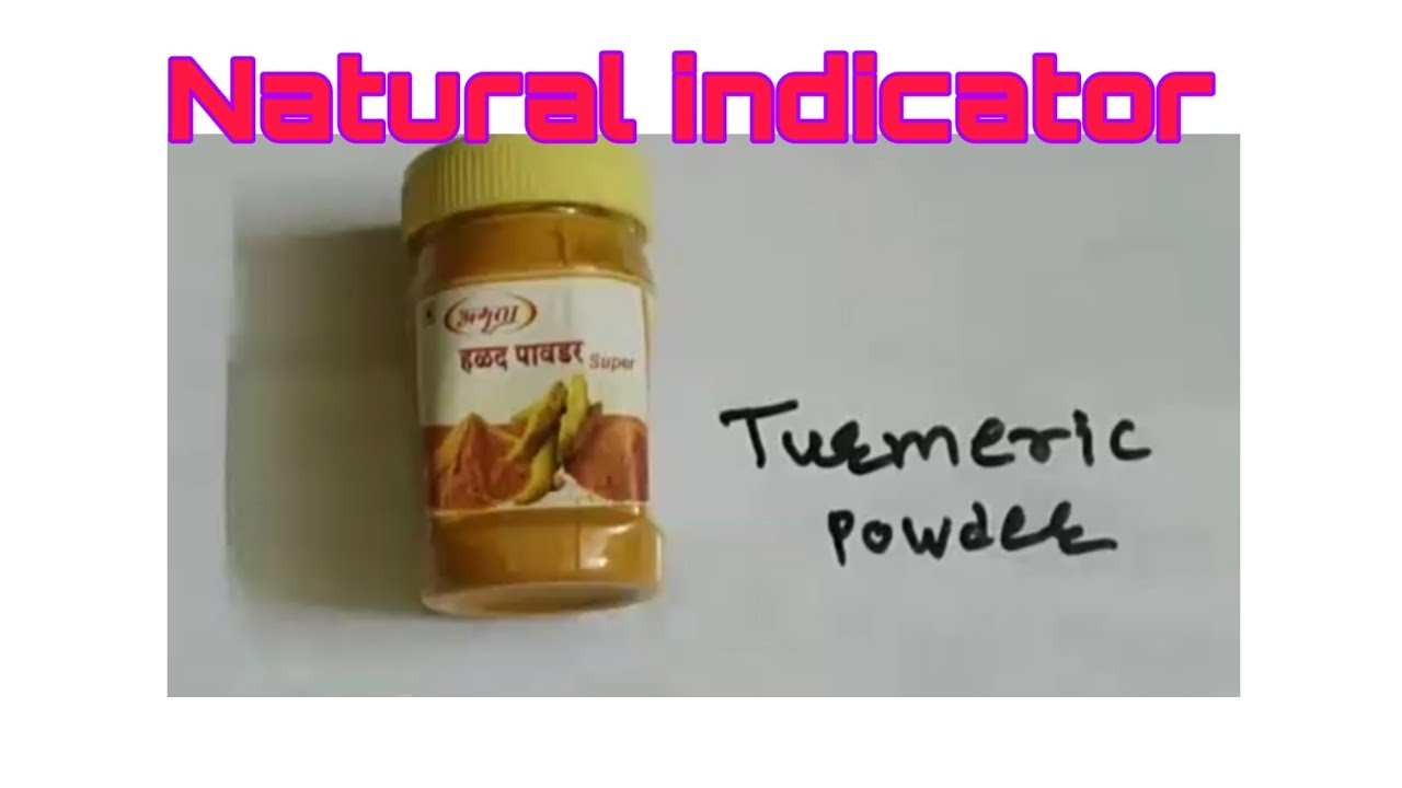 Natural indicator //Turmeric powder// acid- base test - YouTube