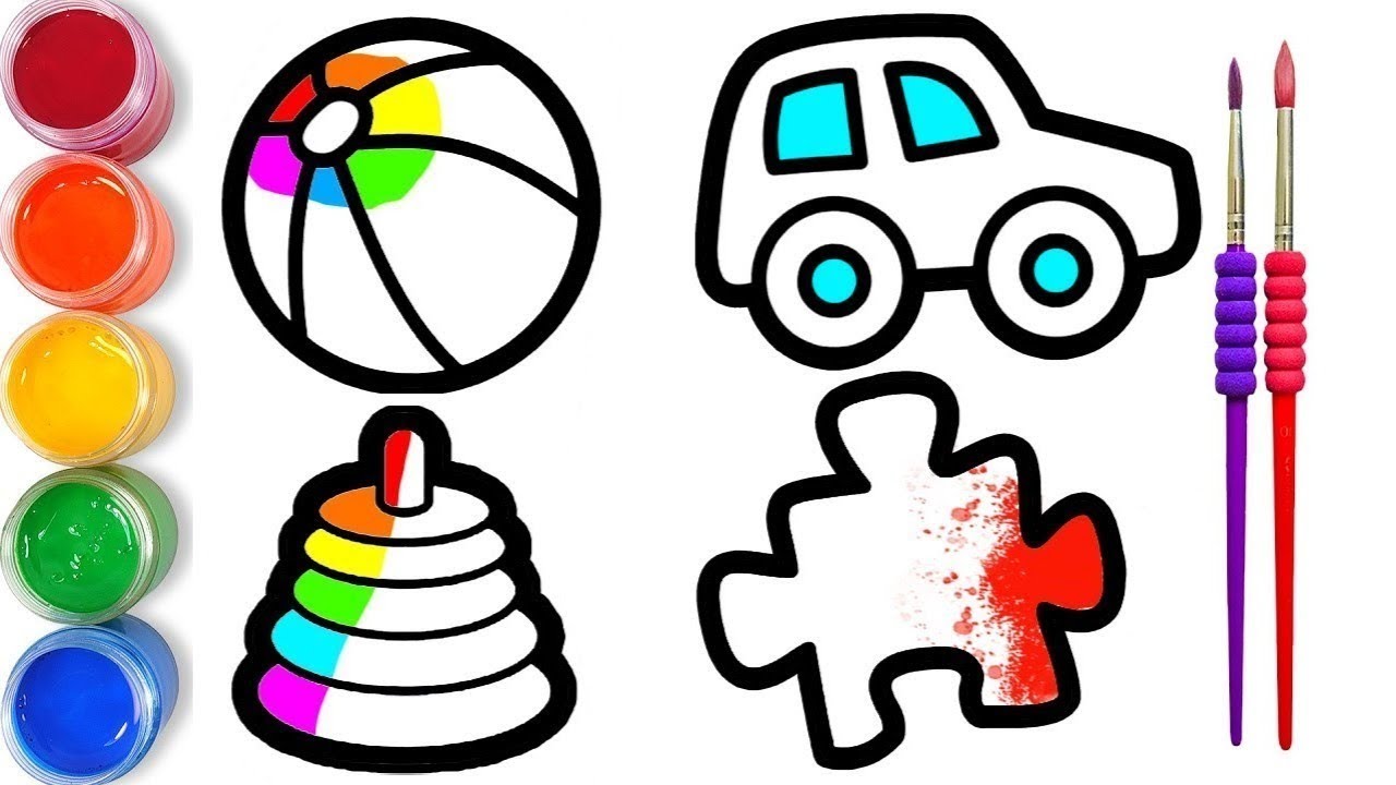 Drawing toys for kids - learn to draw toys for kids - YouTube
