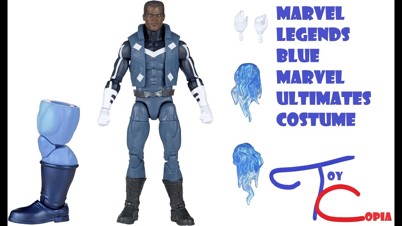 Marvel Legends Series Blue Marvel Ultimates Costume - YouTube