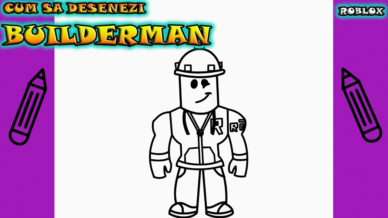 ROBLOX | Cum Sa Desenezi ROBLOX BUILDERMAN | Deseneaza Singur | Invata ...