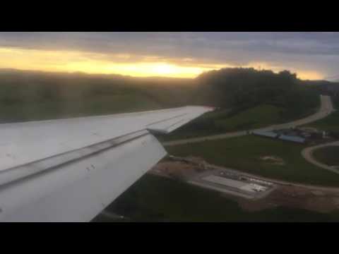 Allegiant flight landing in Bridgeport, WV - YouTube