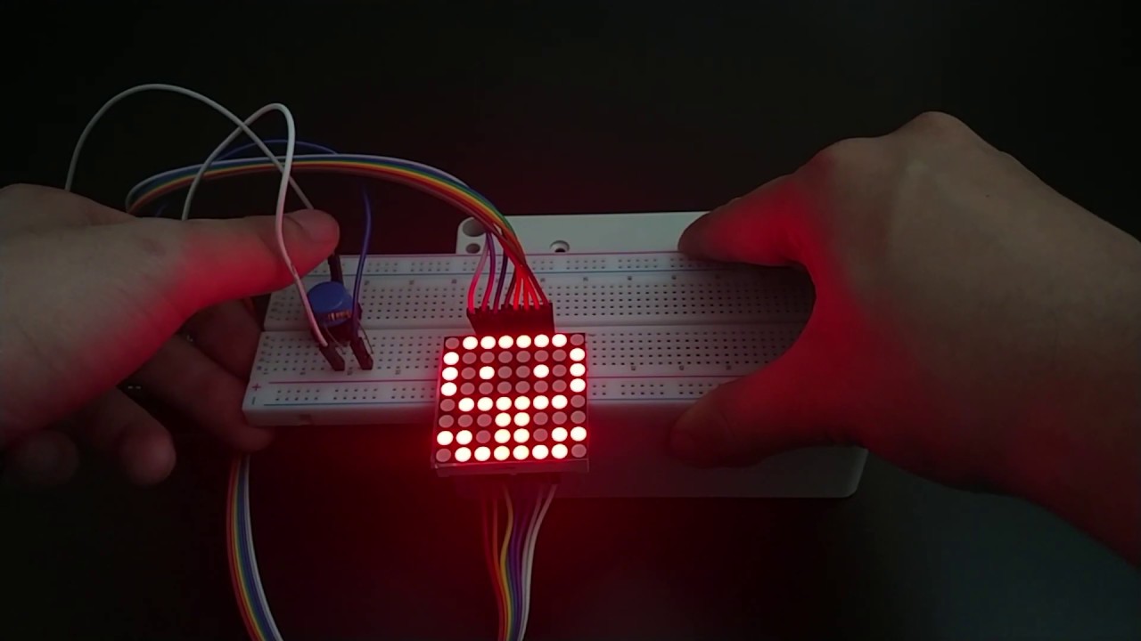 [Arduino] LED 매트릭스에 그림 띄우기 (Drawing on 8x8 LED Matrix) - YouTube