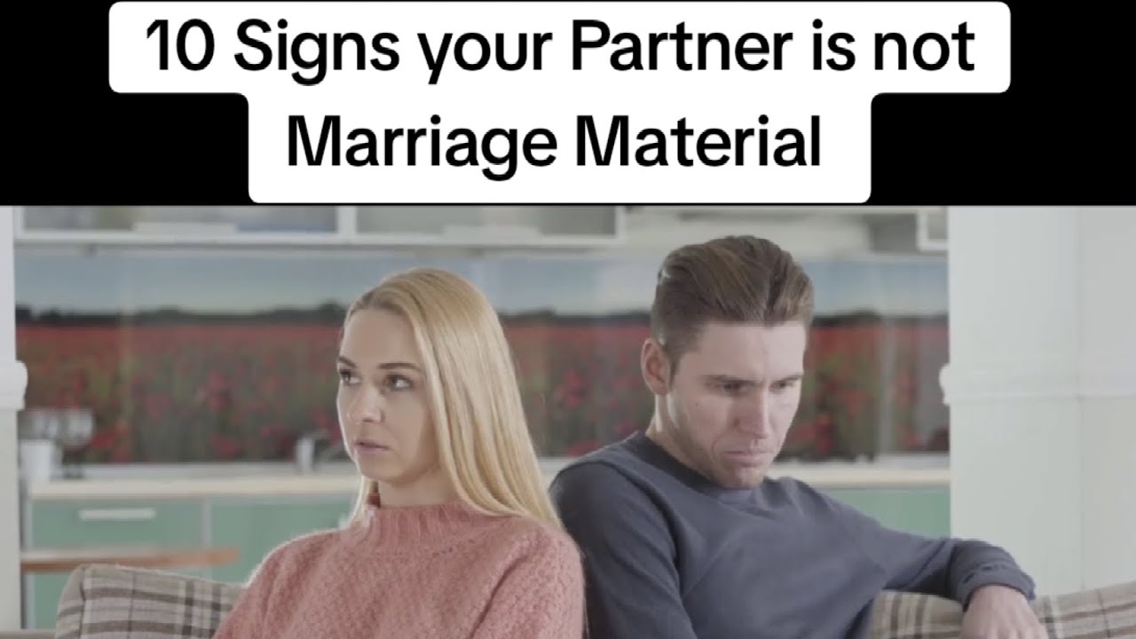 10 Warning Signs your Partner is not Marriage Material #relationship # ...