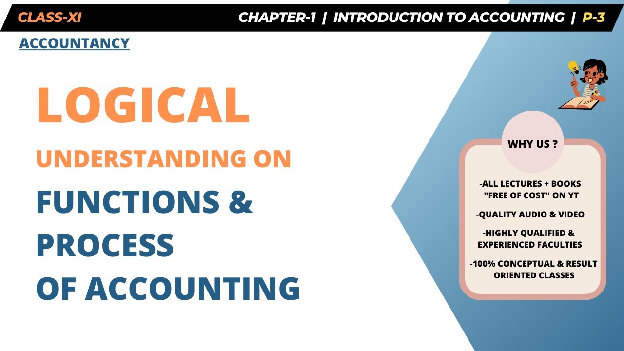 3 | Function of Accounting & Process of Accounting | Chapter-1, Class ...