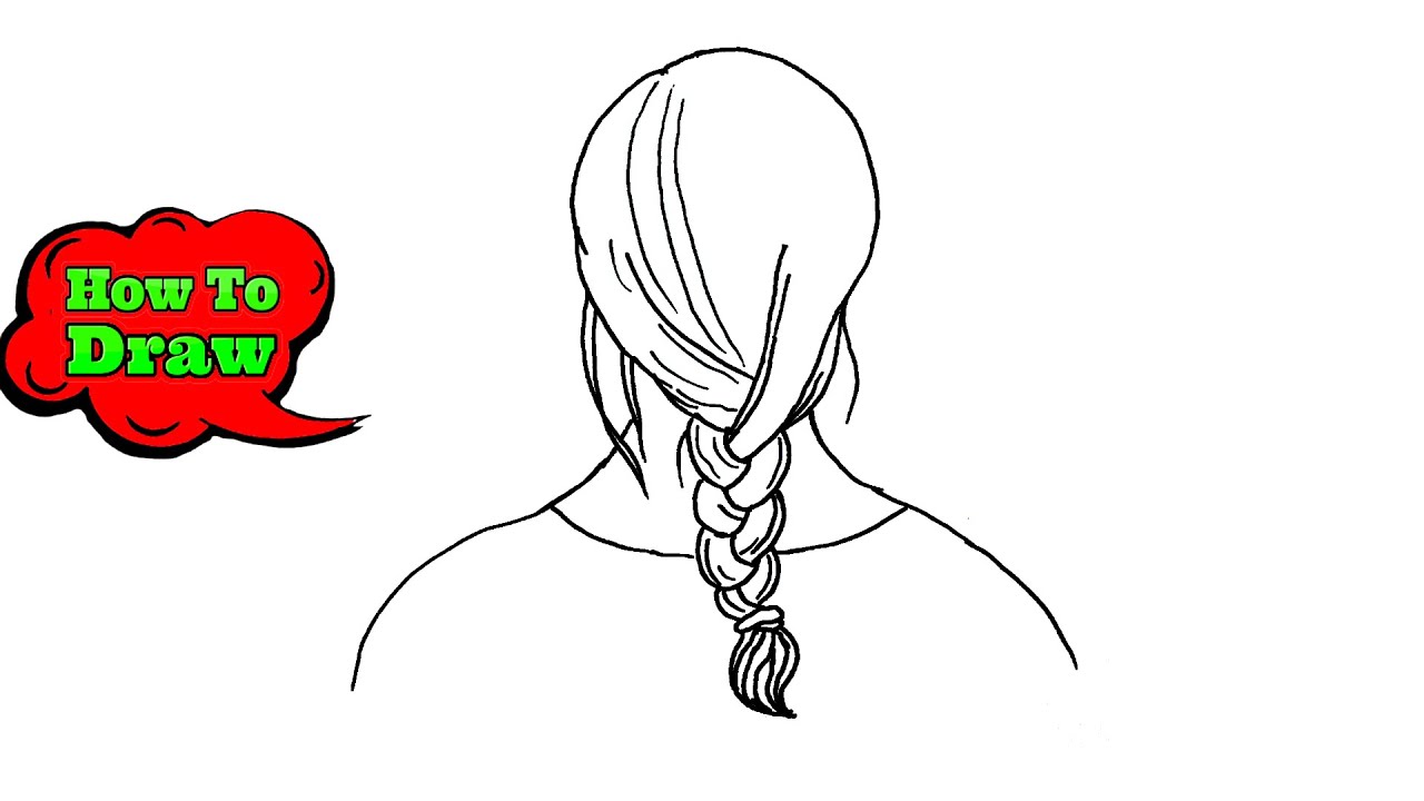 How To Draw Braids Step By Step Tutorial Braids Hairstyles Easy Drawing Youtube