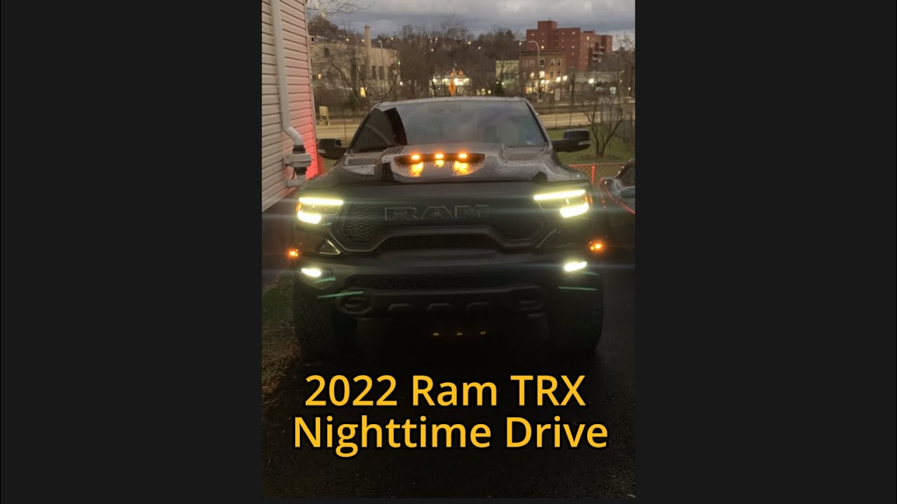 2022 Ram TRX Nighttime Drive - YouTube