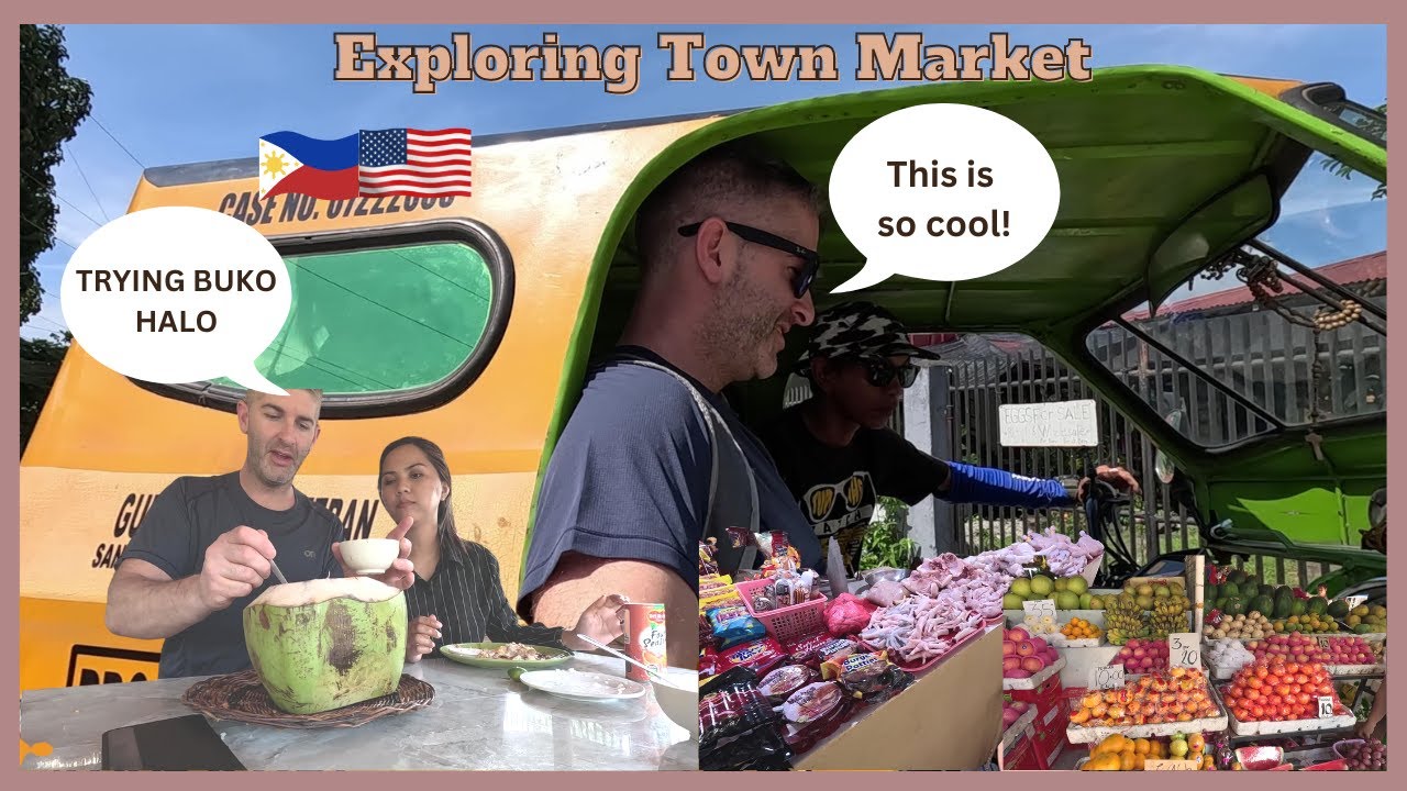EXPLORING TOWN MARKET AND TRYING BUKO HALO FOR THE FIRST TIME ...
