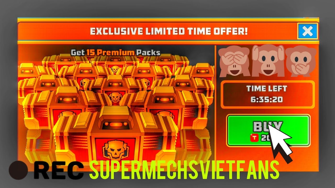 Super Mechs 💣 SPECIAL OFFER (2000 Tokens) | SuperMechs Vietfans 🤯🤯🤯 ...