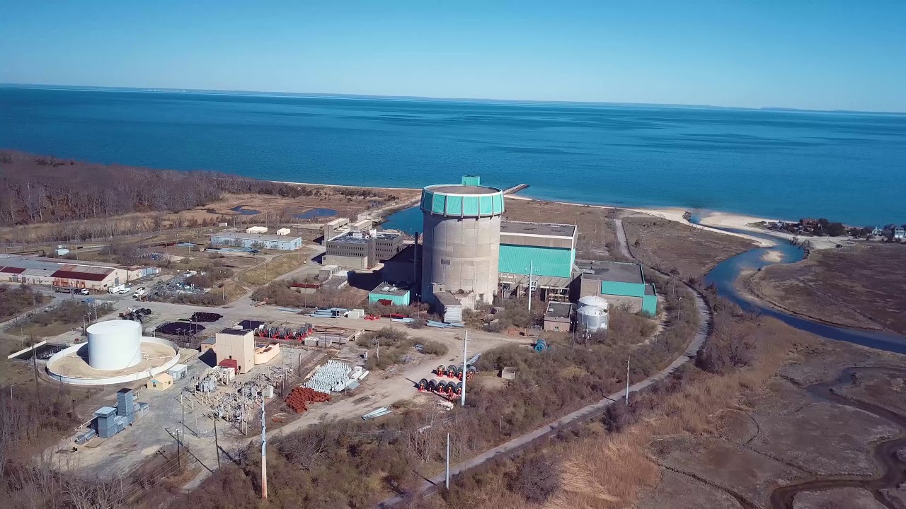 Shoreham Nuclear Power Plant Suffolk County Mavic Pro Drone - YouTube