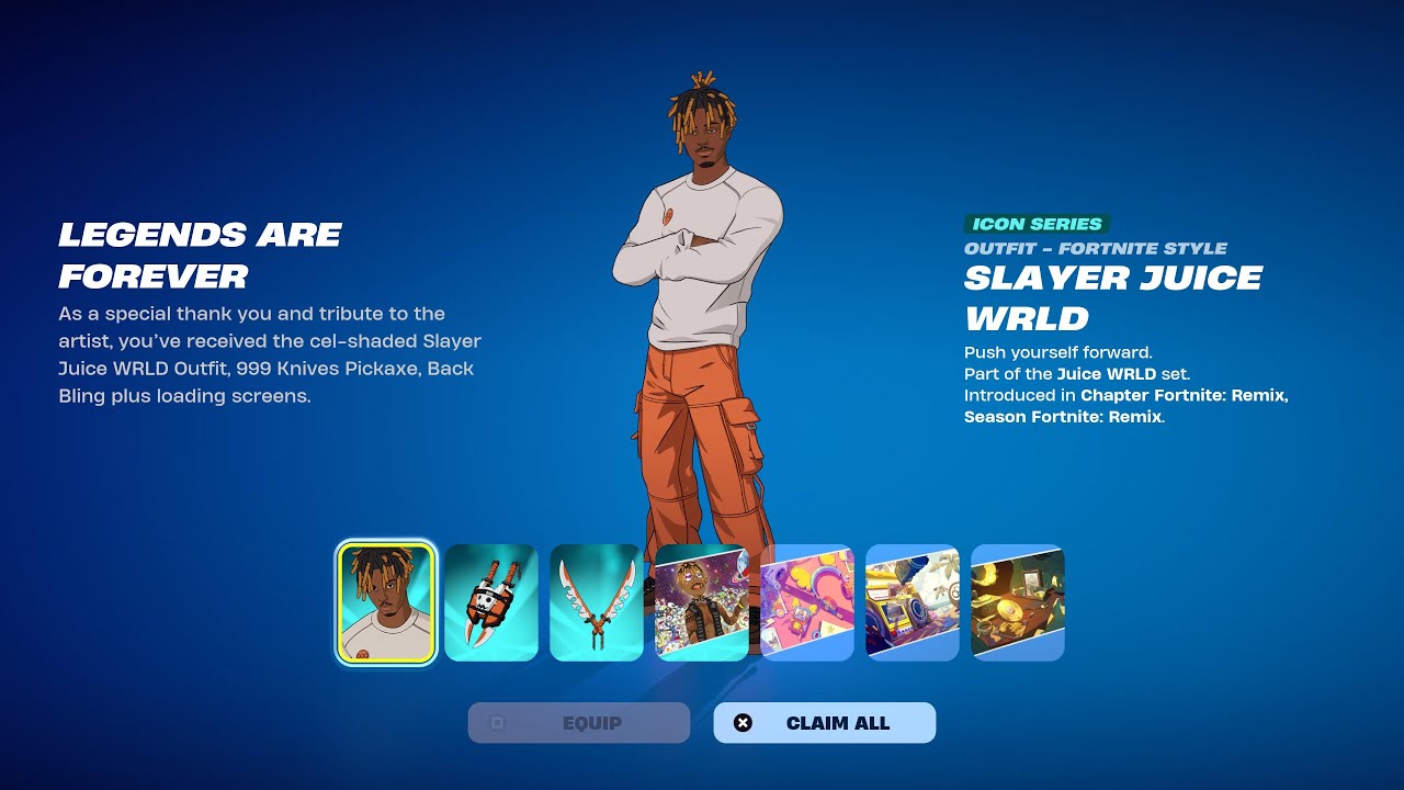 How To Get The Slayer Juice WRLD Bundle For FREE - Fortnite - YouTube