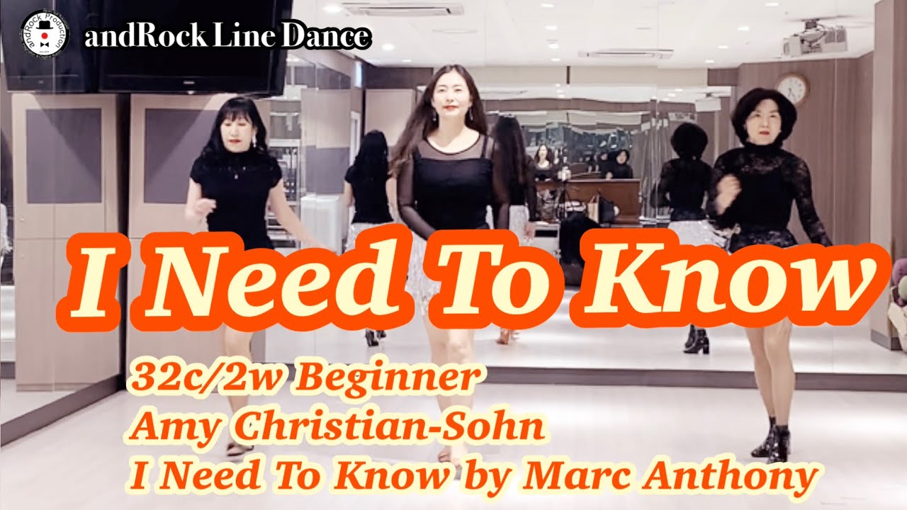I Need To Know(Beginner) Line Dance - Demo - YouTube
