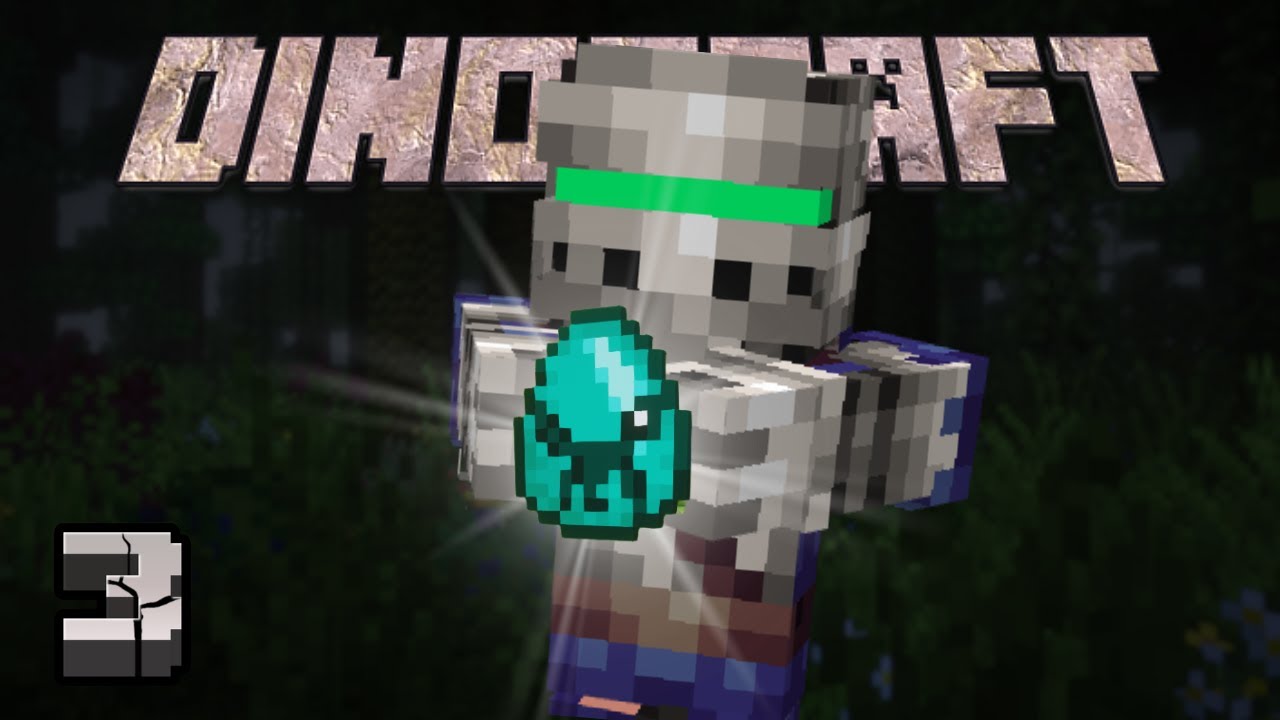 NEW DINO!!! DINOCRAFT ep3 (fossils&archeology) - YouTube