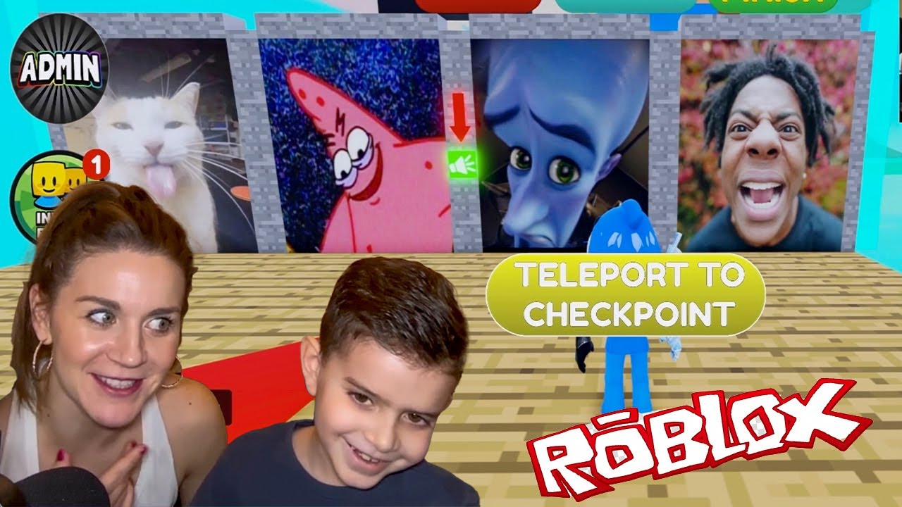 Roblox - GUESS THAT MEME!! | Gameplay with JR ft. MOM - YouTube