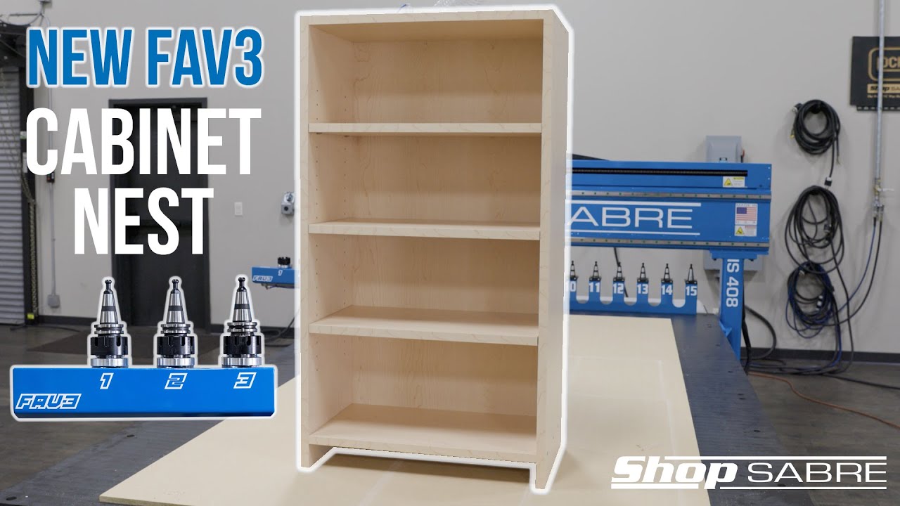 ShopSabre CNC - NEW Fav3 ATC - Cabinet Nest - YouTube