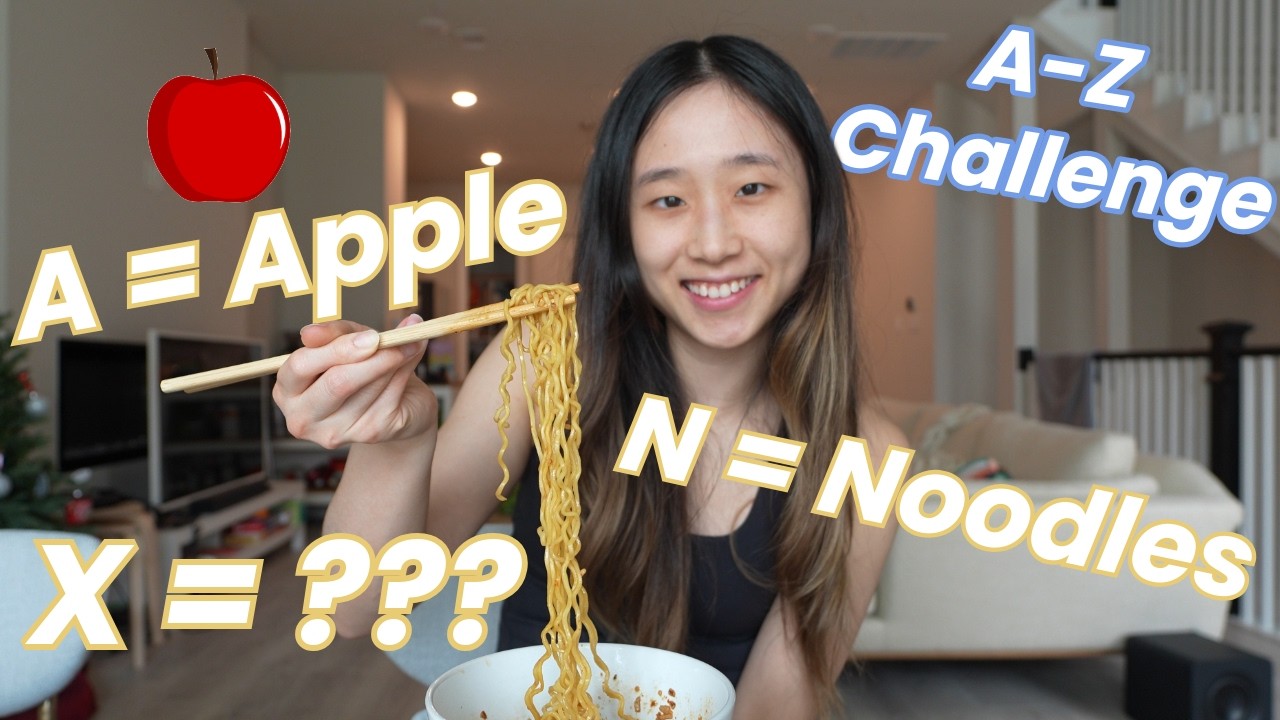 Eating in Alphabetical Order for a Day | Alphabet Food Challenge - YouTube