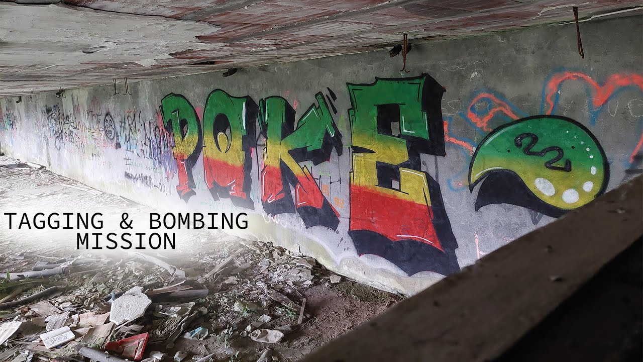 Tagging & Bombing Mission 1 - Throwups en Spot Escuela Abandonada ...