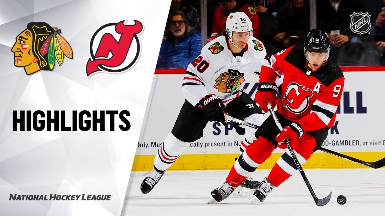NHL Highlights | Blackhawks @ Devils 12/6/19 - YouTube