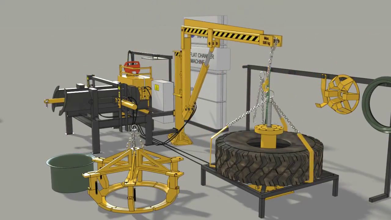 RUNFLAT CHANGER MACHİNE - YouTube