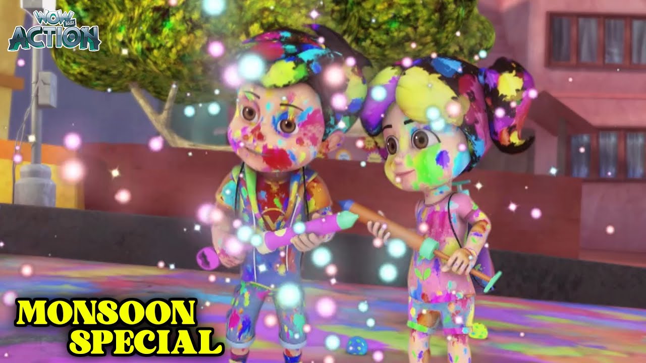 Vir The Robot Boy | Rango Ki Duniya | Vir Monsoon Special Compilation ...