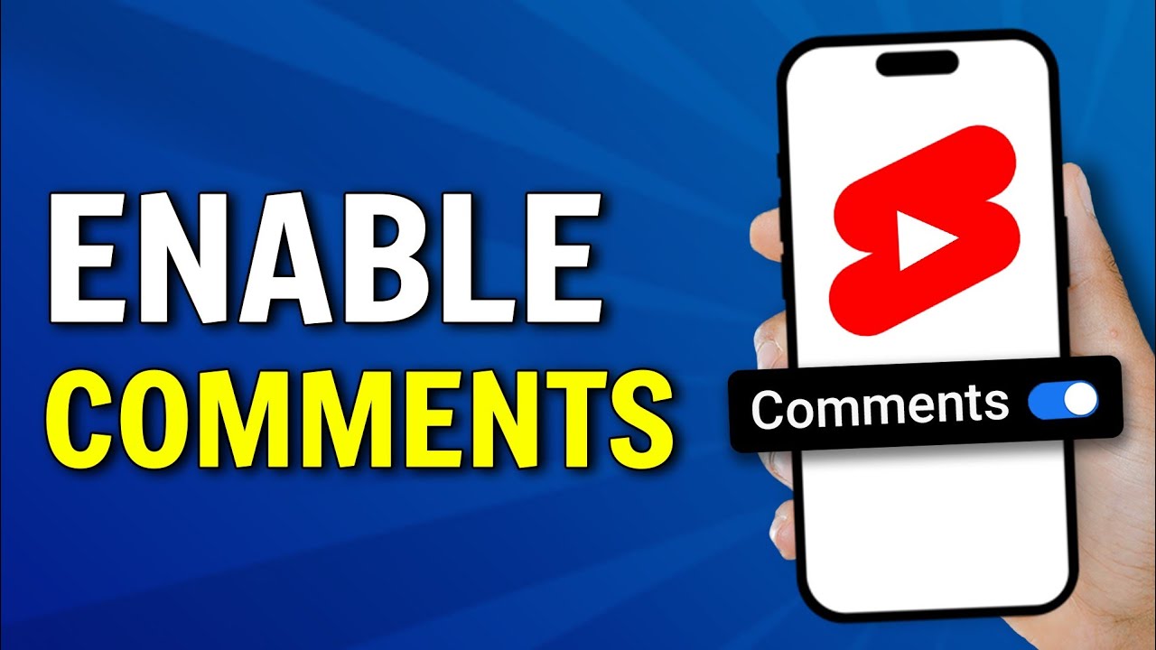 How to Turn On Comments on YouTube Shorts - YouTube