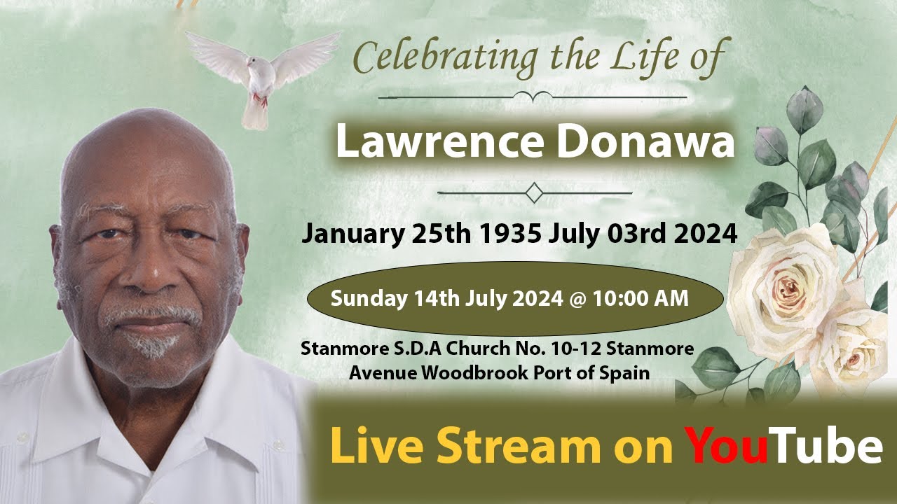 In Loving Memory of Lawrence Donawa Live Stream Sunday 14th July 2024 ...