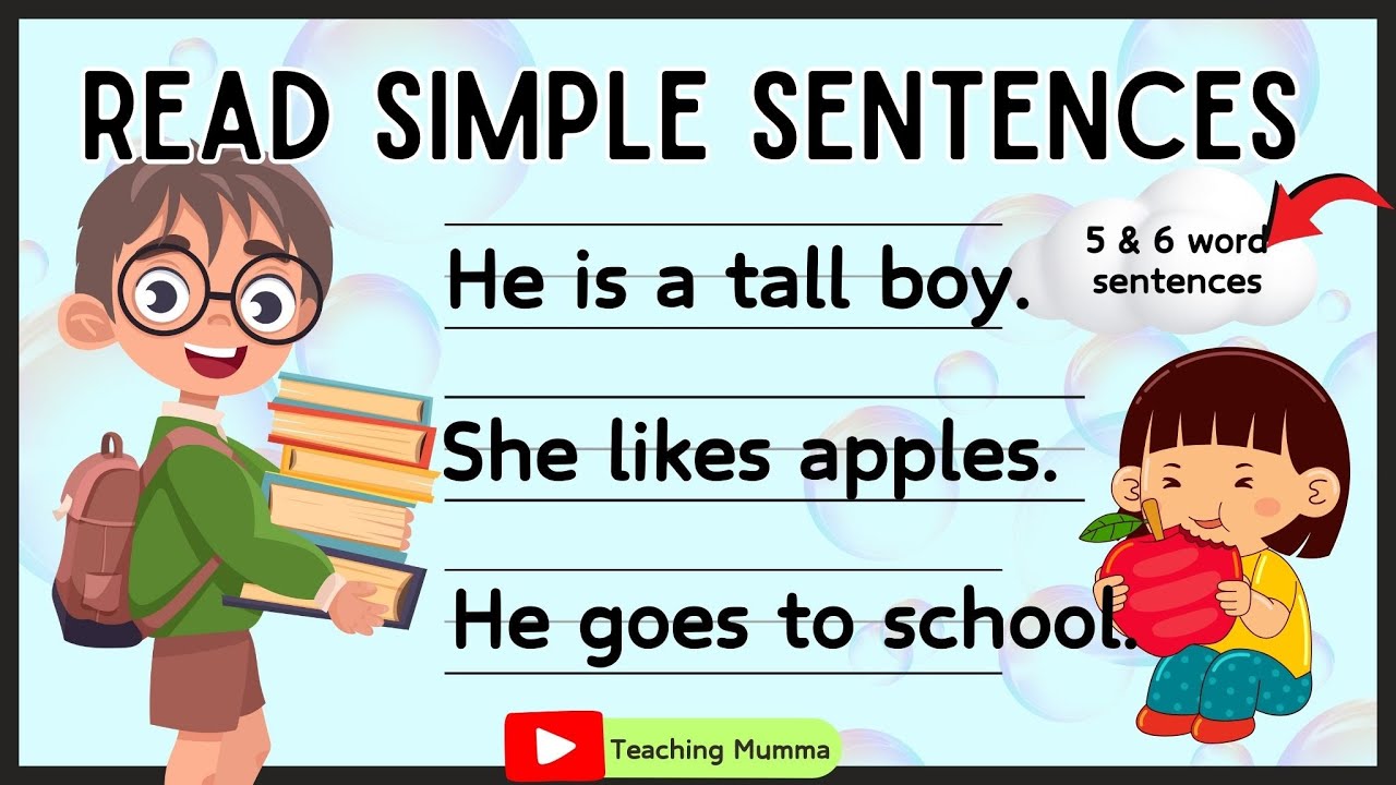 Practice Reading | Simple Sentences in English For Kids # ...