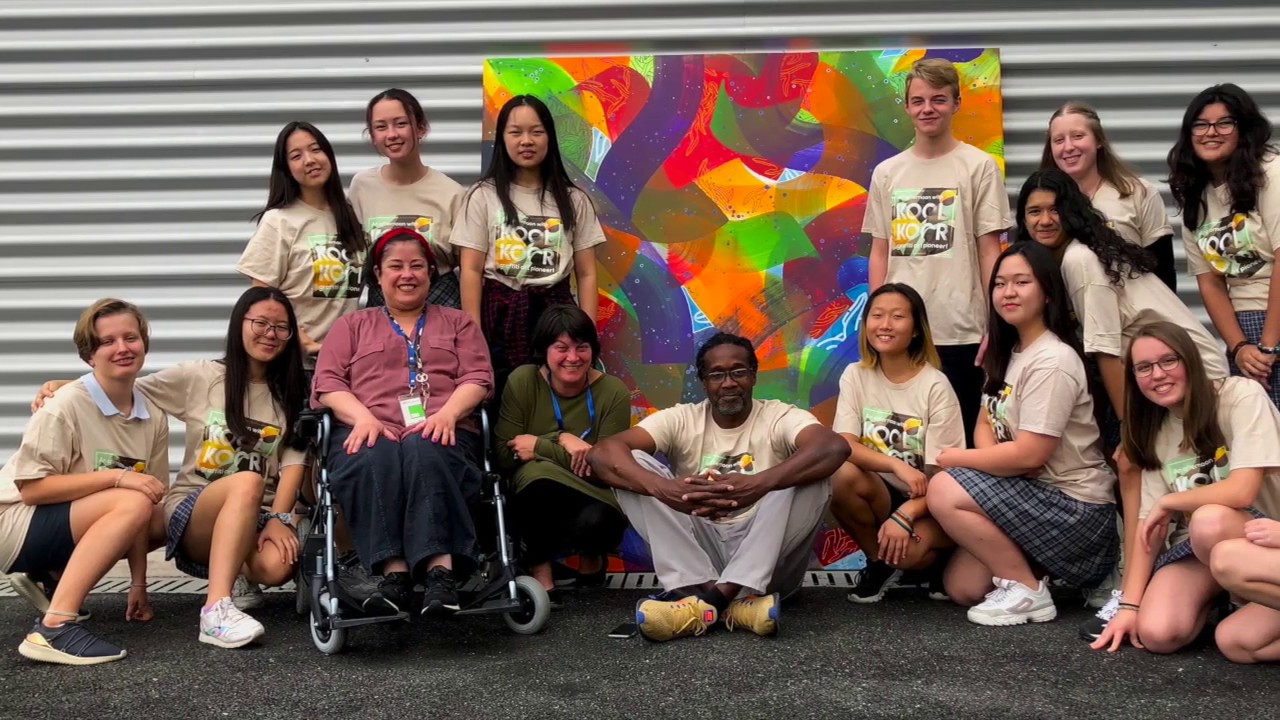 Kool Koor, Graffiti Art Pioneer at WISS - YouTube