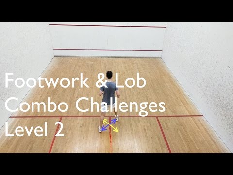 Squash - Footwork & Lob Combo - Split Step - Level 2 - YouTube