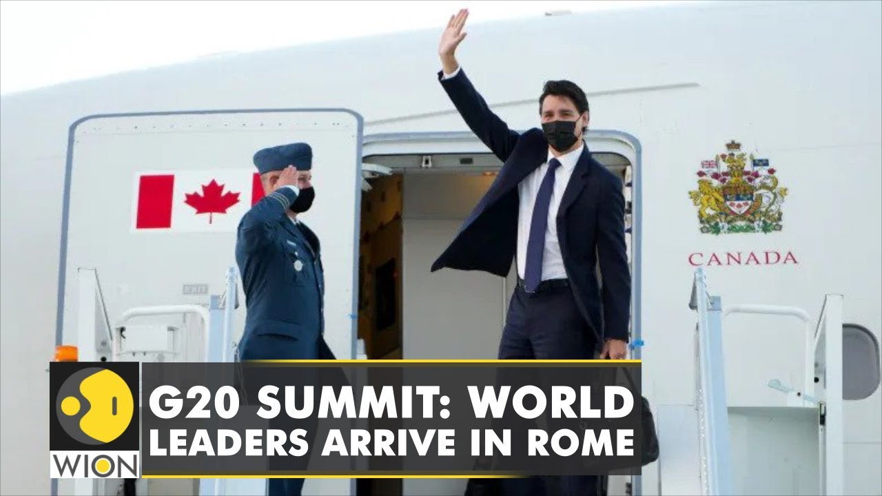 G20 summit: Justin Trudeau, other leaders arrive in Rome - YouTube