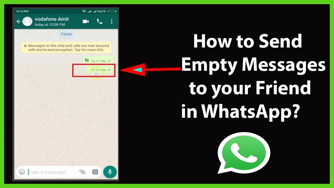 How To Send Empty Messages To Your Friends In WhatsApp YouTube How To Send Empty Messages To Your Friends In WhatsApp YouTube