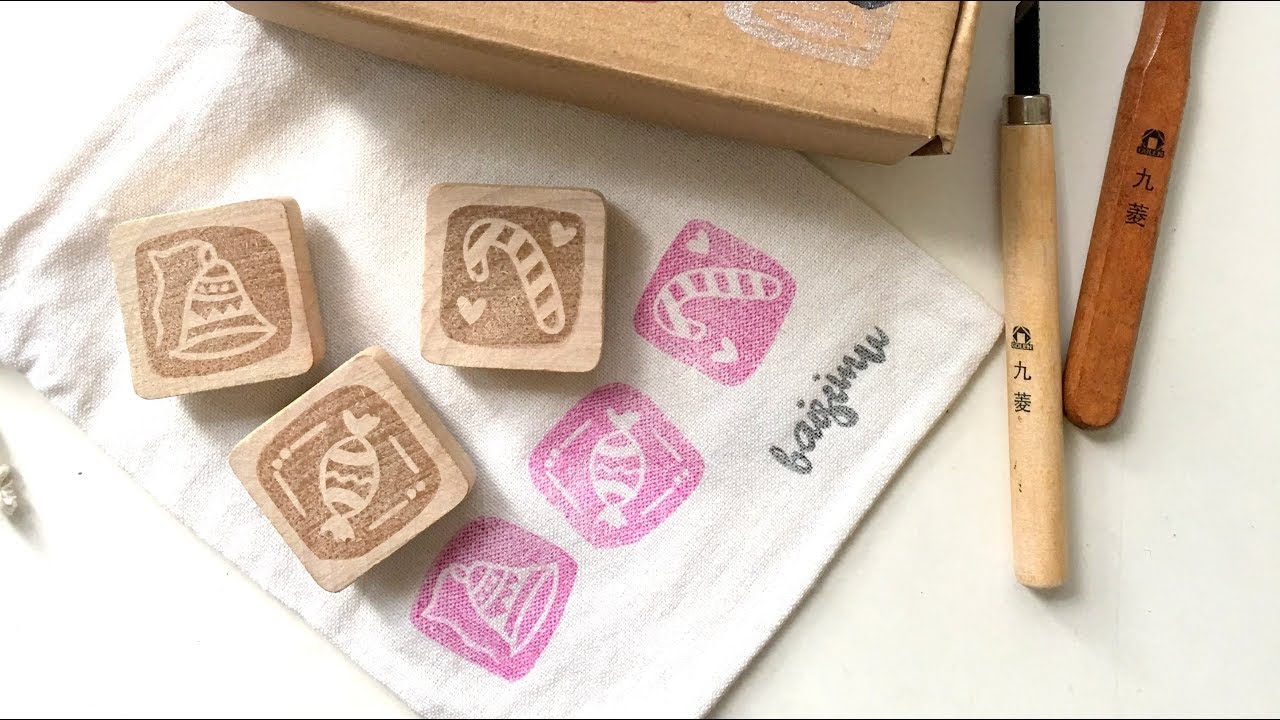 Stamp carving tutorial - Make your own Christmas stamps! Handmade by ...