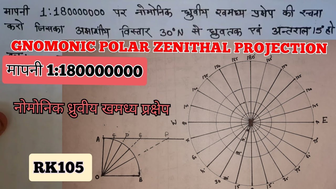 GNOMONIC POLAR ZENITHAL PROJECTION - YouTube