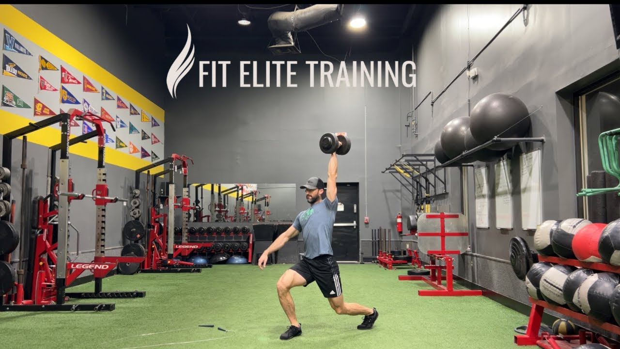 Double unders and DB split jerks | Fit Elite Training - YouTube
