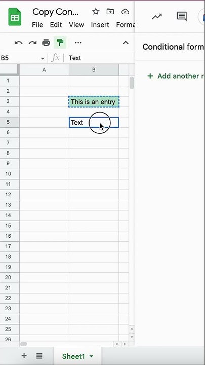 Copy Conditional Formatting Explained in 11 Seconds Google Sheets Excel 🤯#googlesheets #excel ...