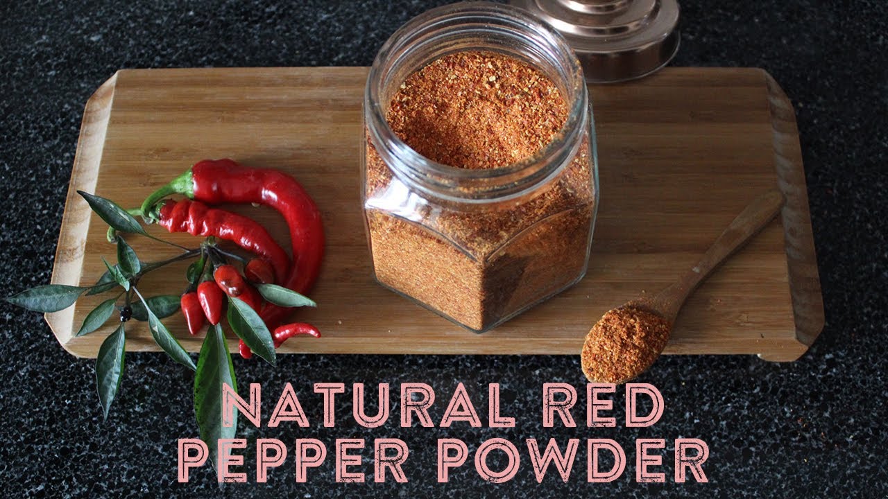 MAKING %100 NATURAL RED PEPPER POWDER - YouTube