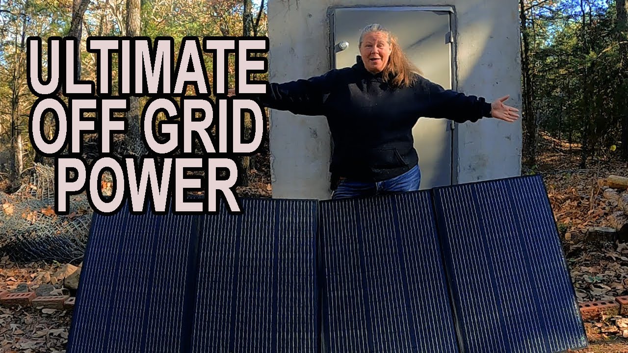 OFF GRID POWER ON A HYBRID POWERED HOMESTEAD, Single Woman Builds Cabin ...