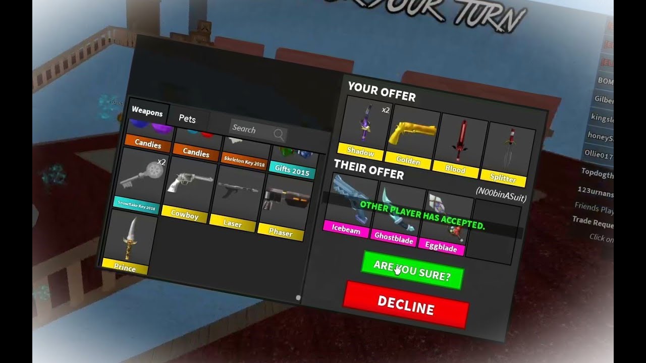 Mm2 trades #22!! - YouTube