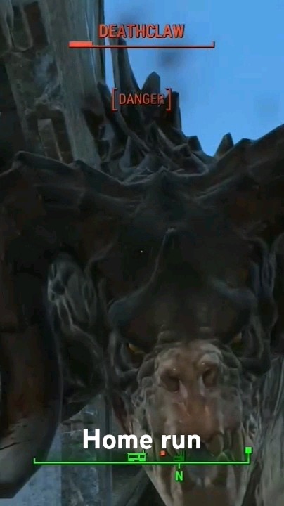 #fallout4 #deathclaw hit a home run - YouTube